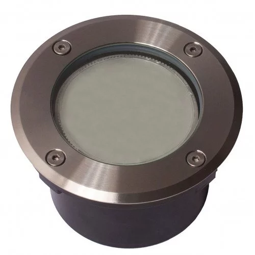 Spot rond encastrable au sol LED Ø12 avec GX53 (7352a) inox | Nostalux.fr